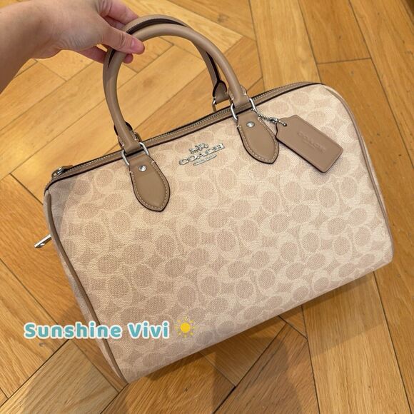 Coach | Bags | Nwt Coach Rowan Large Satchel Bag In Signature Canvas ...